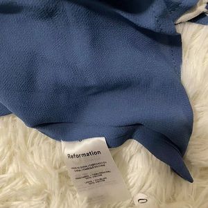 Reformation | Dresses | Reformation Carletta Dress Cyanotype Nwt | Poshmark